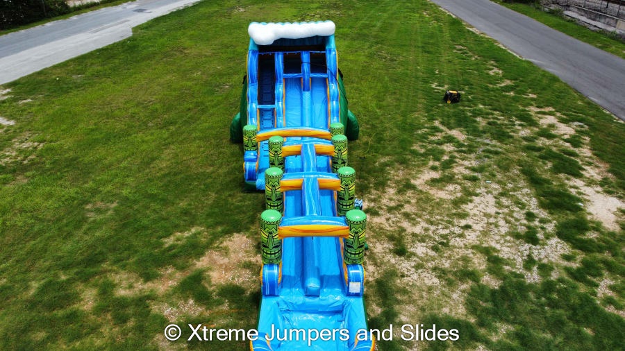21' Tiki Wave Dual Lane Water Slide Rental