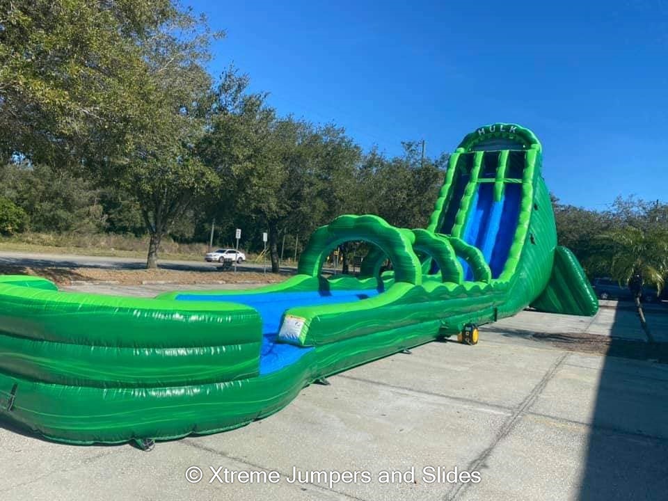 Giant 32' Incredible Hulk Water Slide for Rent