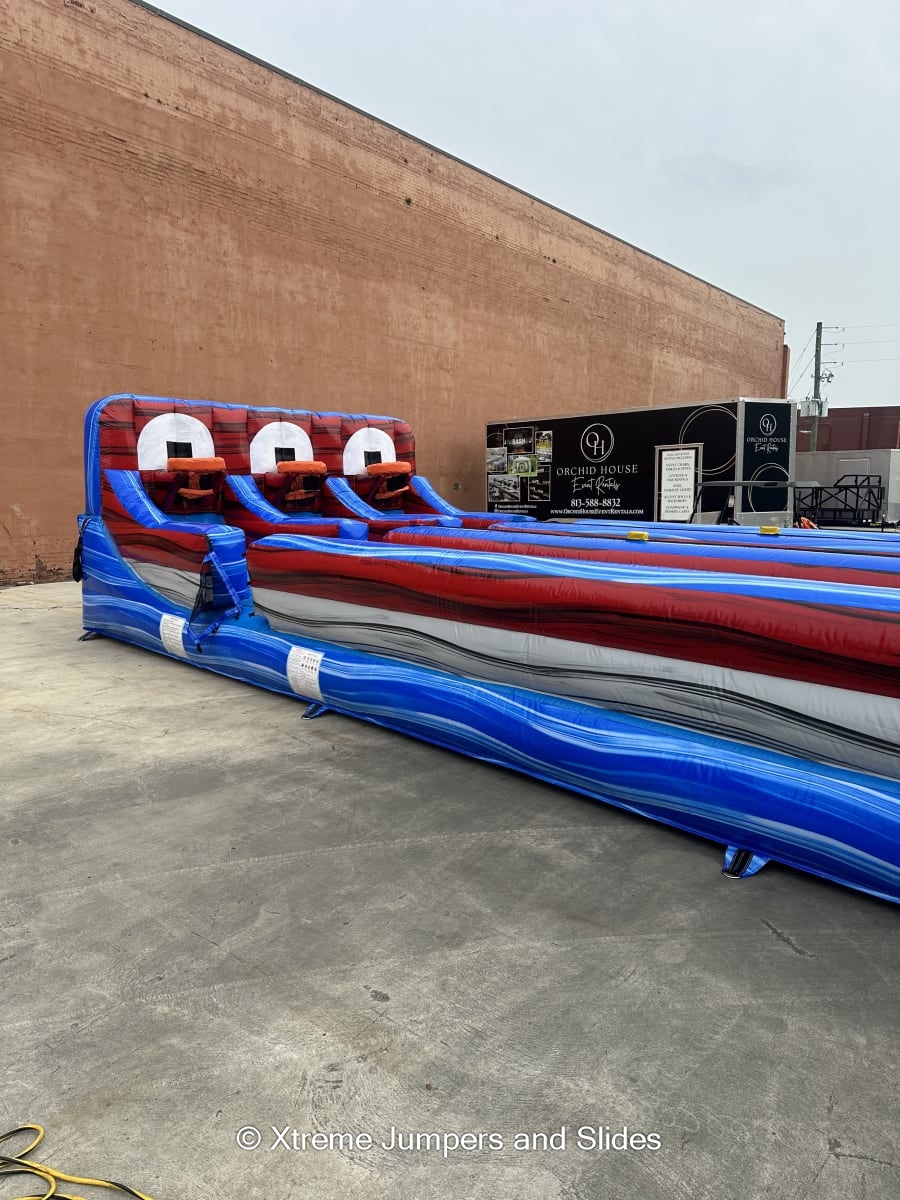 Basketball Triple Lane Bungee Run For Rent