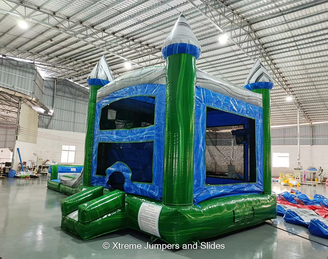 Green Gush Bounce Slide Combo for Rent